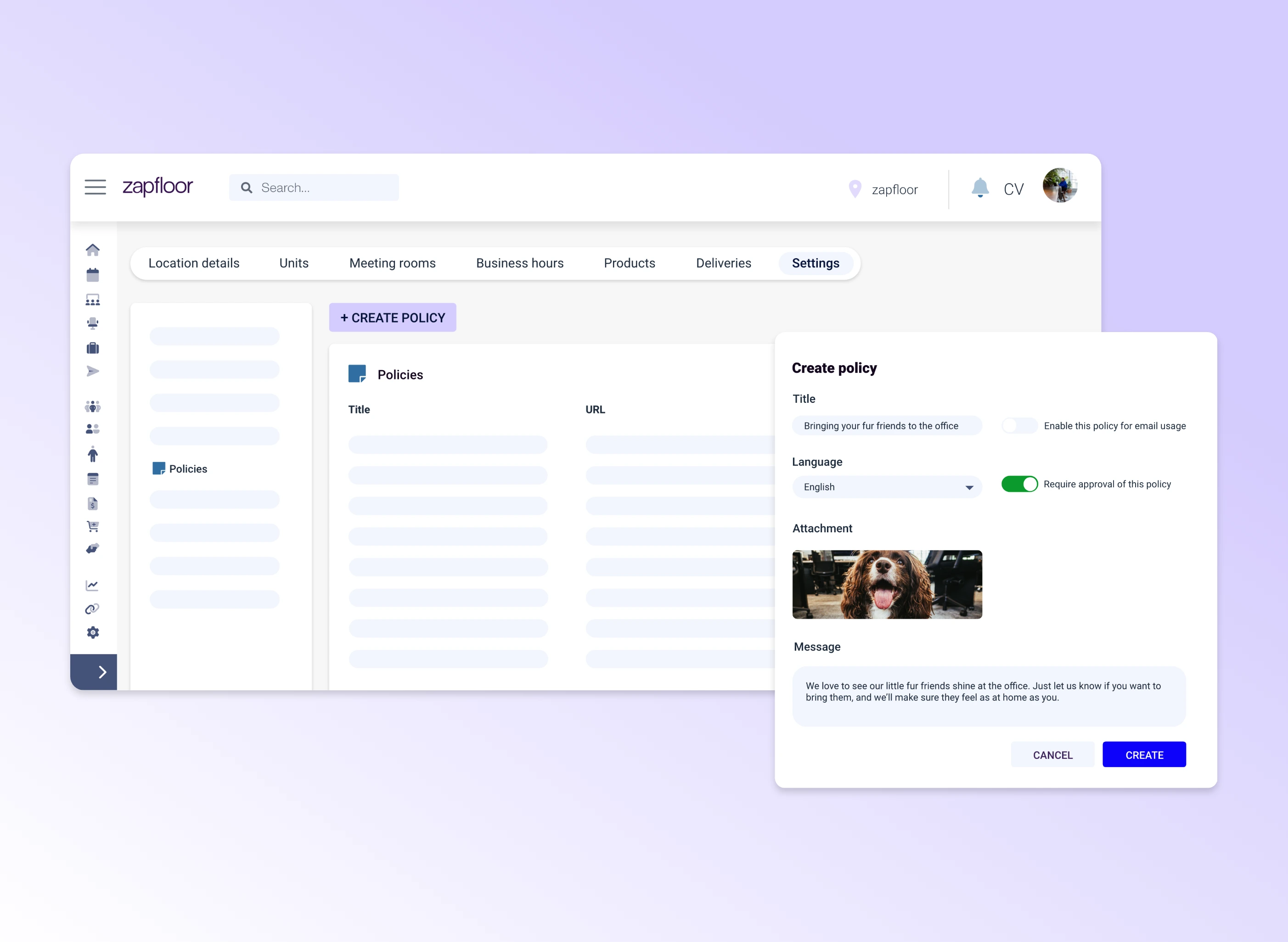 Zapfloor: Workspace management software for corporate workspaces